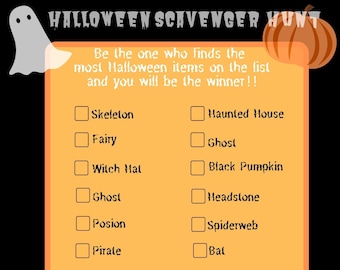 Holiday Scavenger Hunt Printable Digital PDF File - Etsy