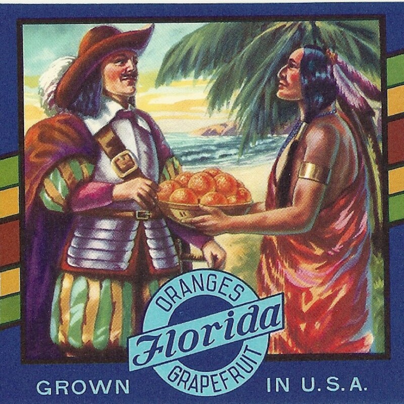 Florida Citrus Crate Label - Etsy