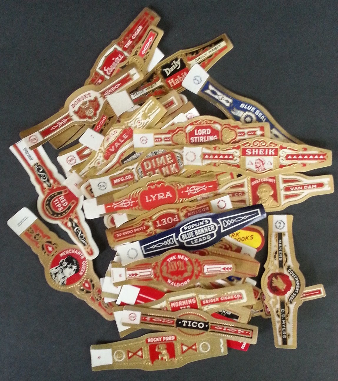 53 Different Original Unused Vintage Cigar Bands a Very Nice - Etsy