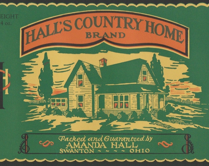 Hall's Country Home Brand Vintage Noodle Soup Can Label - Etsy