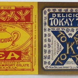 Tokay Tea Original Vintage Large Can Label New Orleans Import - Etsy