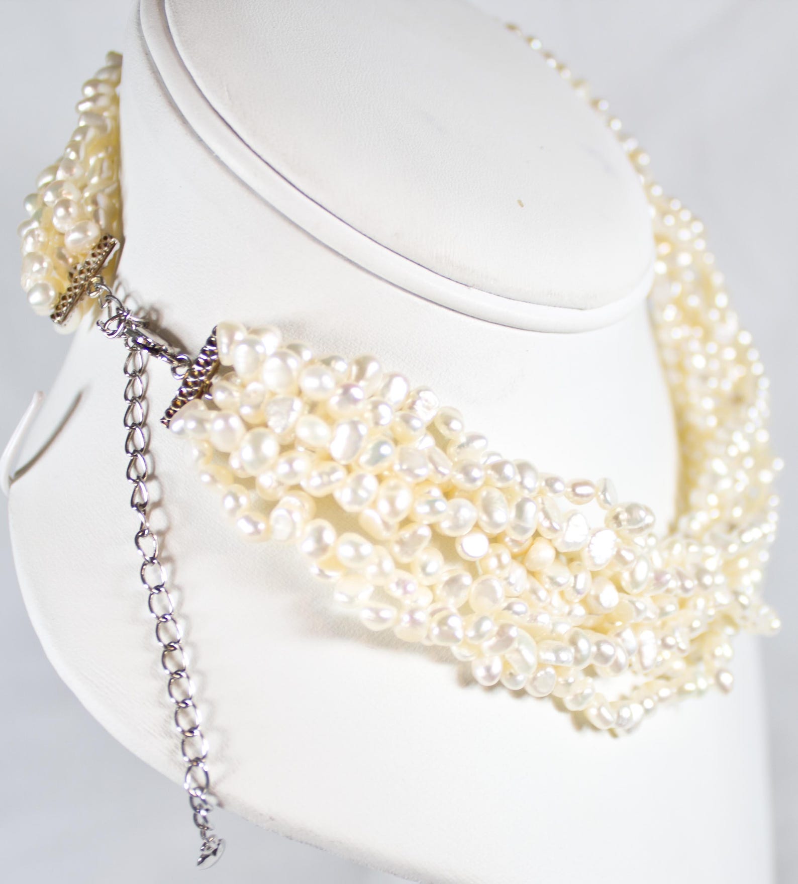 GENUINE PEARL NECKLACE Vintage Ross Simons Multi Strand Retro - Etsy UK