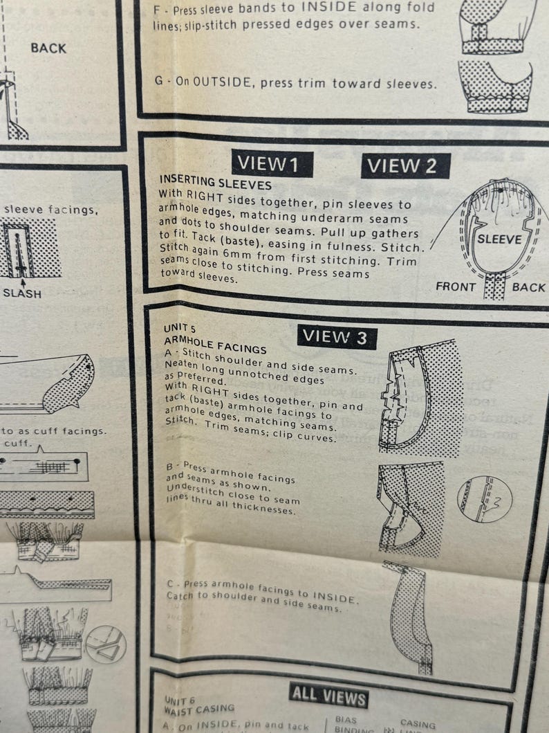 1981 Style 3281 Sewing Pattern - Misses’ Pullover Dress (size 14 ...