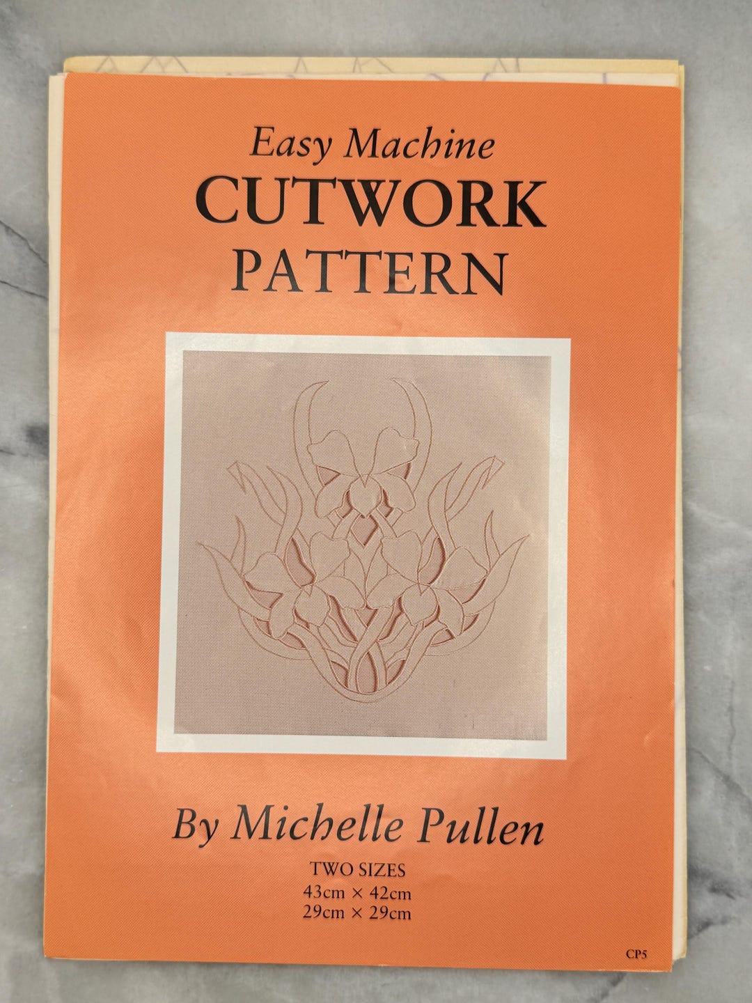 1990 Easy Machine Cutwork Pattern by Michelle Pullen - Floral Design ...
