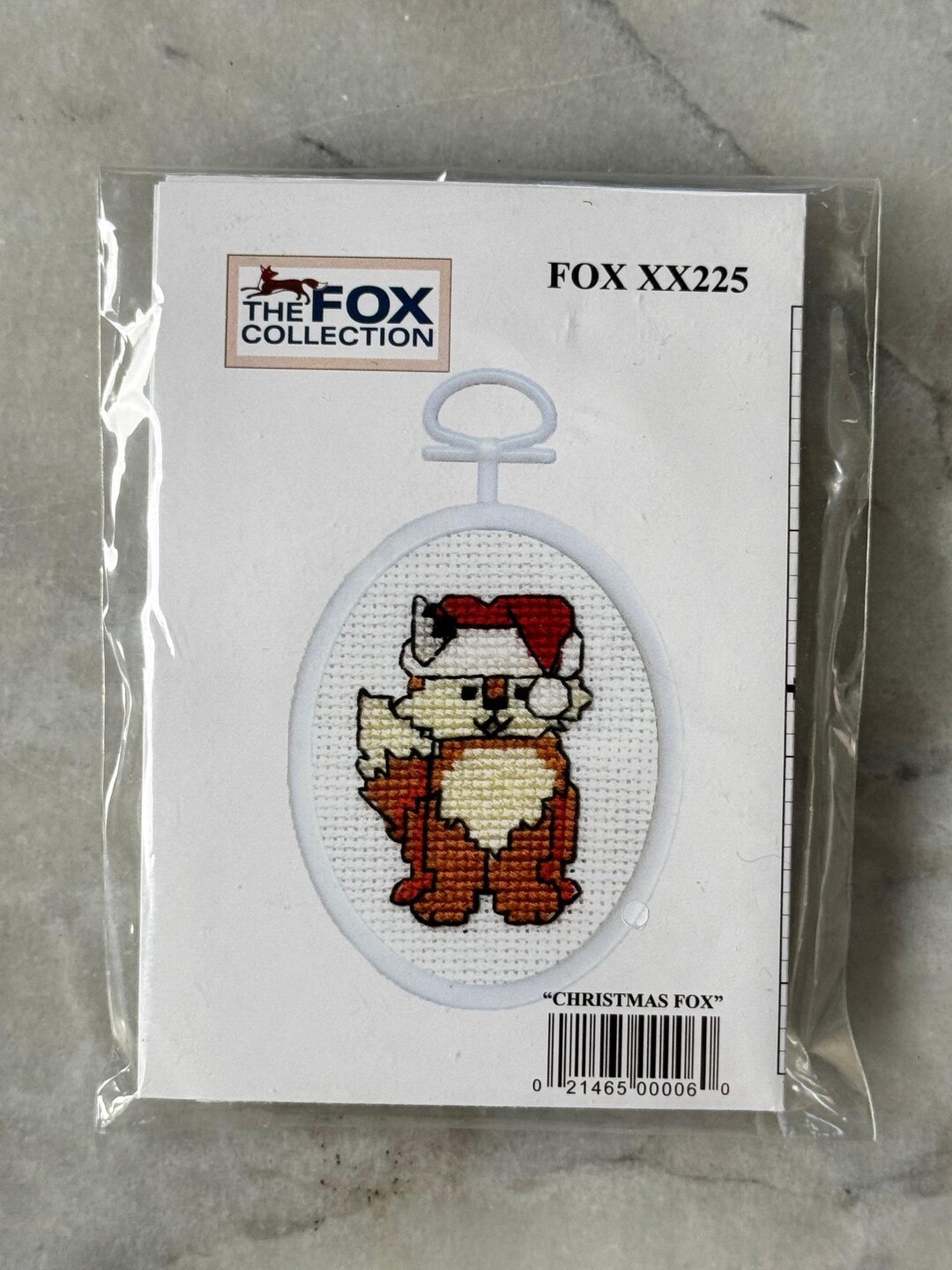 1990s the Fox Collection Cross-stitch Kit - Christmas Fox Ornament ...