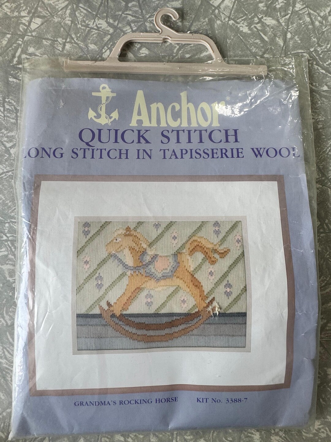 1990s Vintage Anchor Grandma's Rocking Horse Kit – 45 X 32 Cm (17.7" X ...