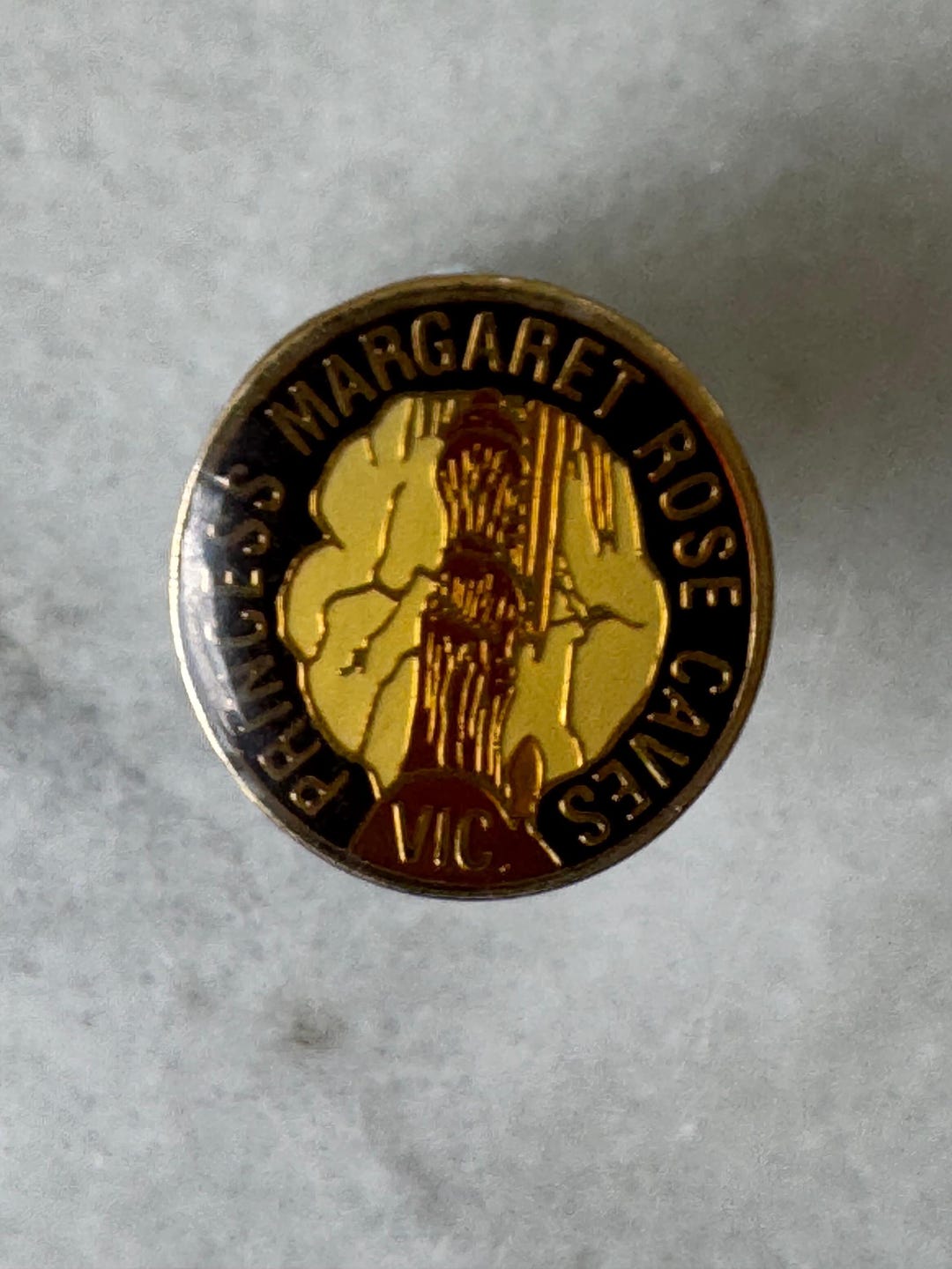 1990s Vintage Princess Margaret Rose Caves Badge – VIC Souvenir Enamel ...