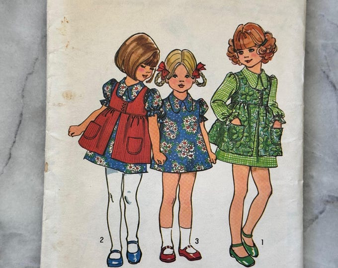 Simplicity 6186 Pattern for Girls' Dress in 2 Lengths, Size 12, Breast ...
