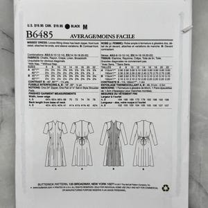 2017 Butterick B6485 Sewing Pattern - Misses' Retro 1944 Dress (sizes 6 ...