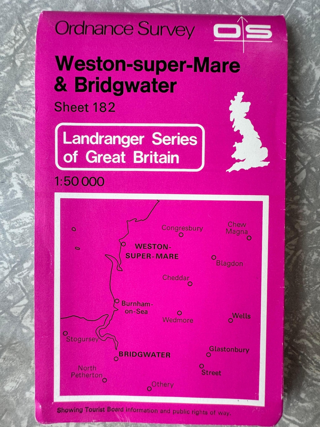 1982 Vintage Ordnance Survey Map – Weston-super-mare and Bridgwater ...