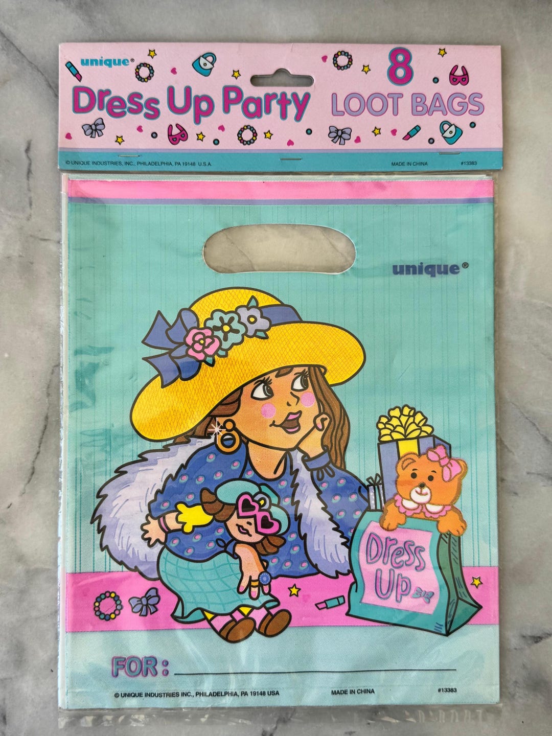 1990s Unique Dress up Party Loot Bags - Set of 8 - New Unopened ...