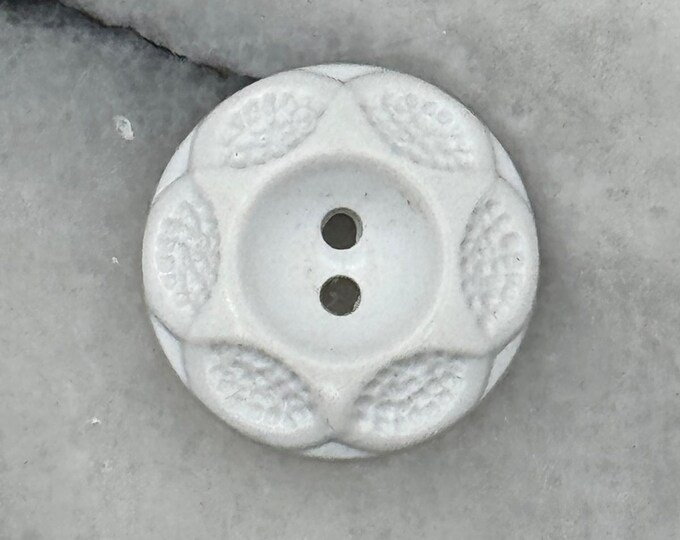 Vintage White Textured Buttons - Set of 3 (2cm) - Etsy
