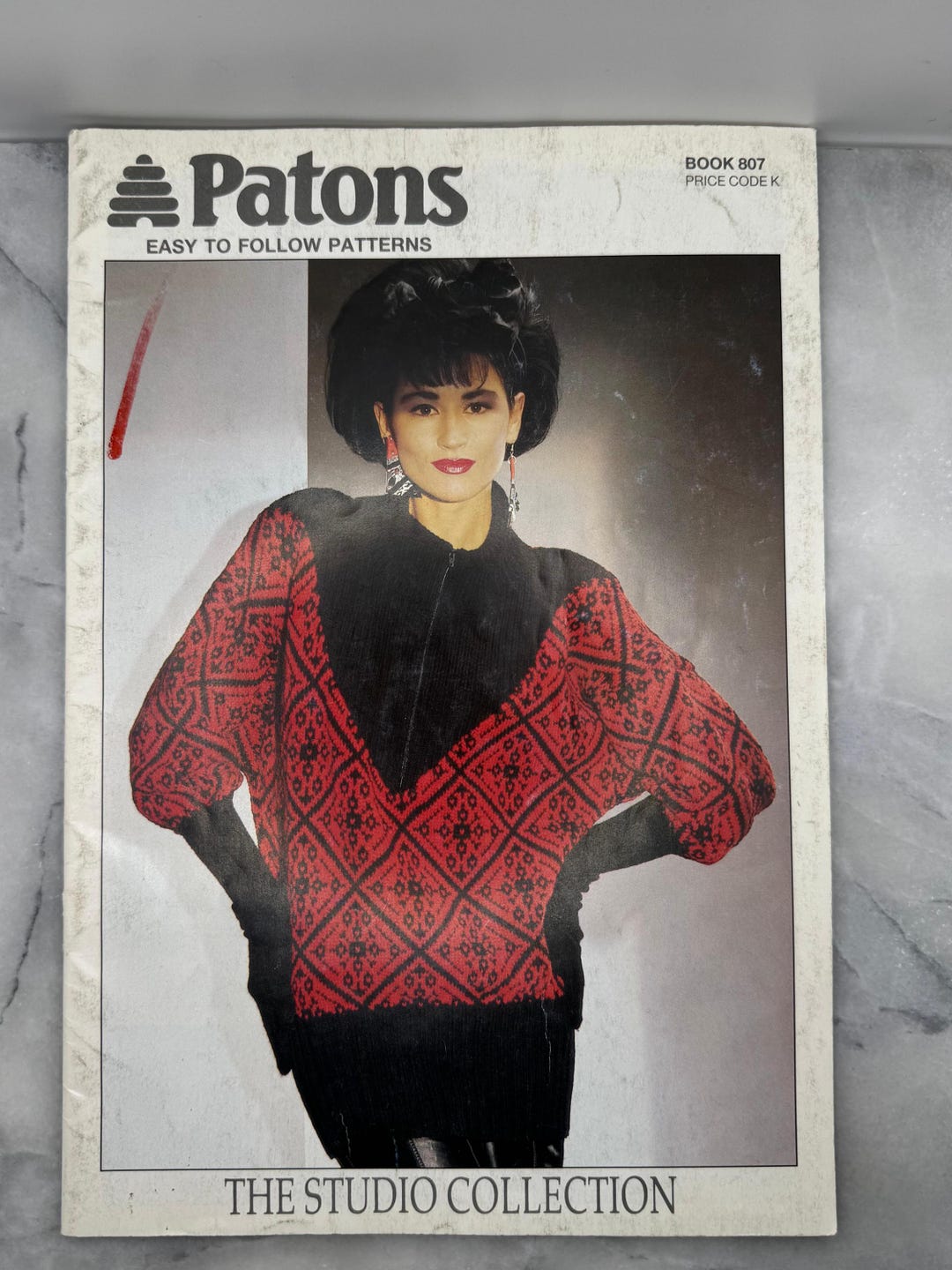 1980s Patons the Studio Collection Book 807 - Vintage Knitting Patterns ...
