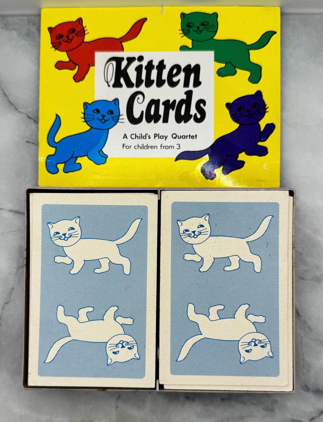 1975 Kitten Cards by Child’s Play - Complete Vintage Quartet Game ...