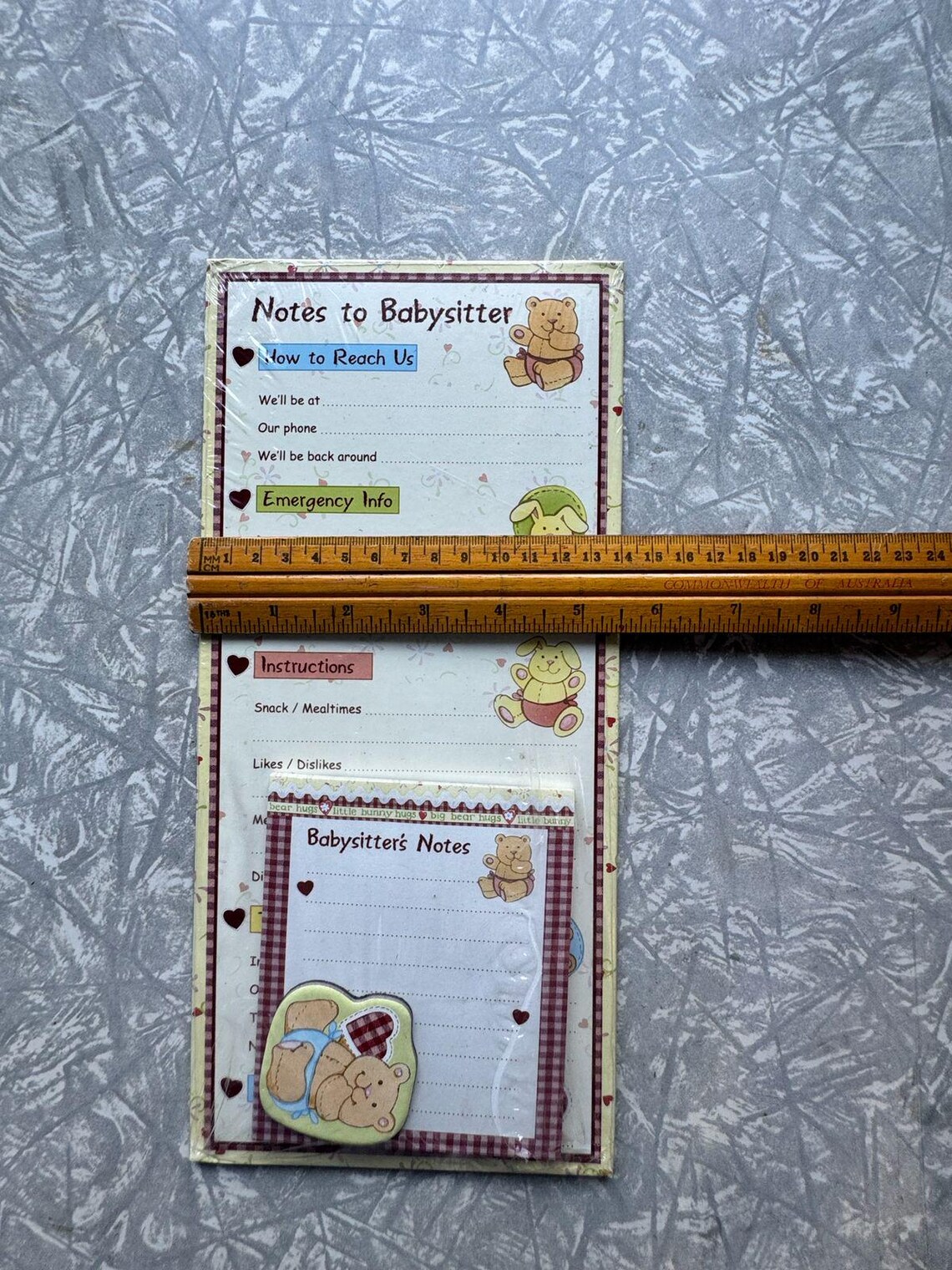 2000s New Seasons “notes to Babysitter” Magnetic Pad – Illustrated by ...