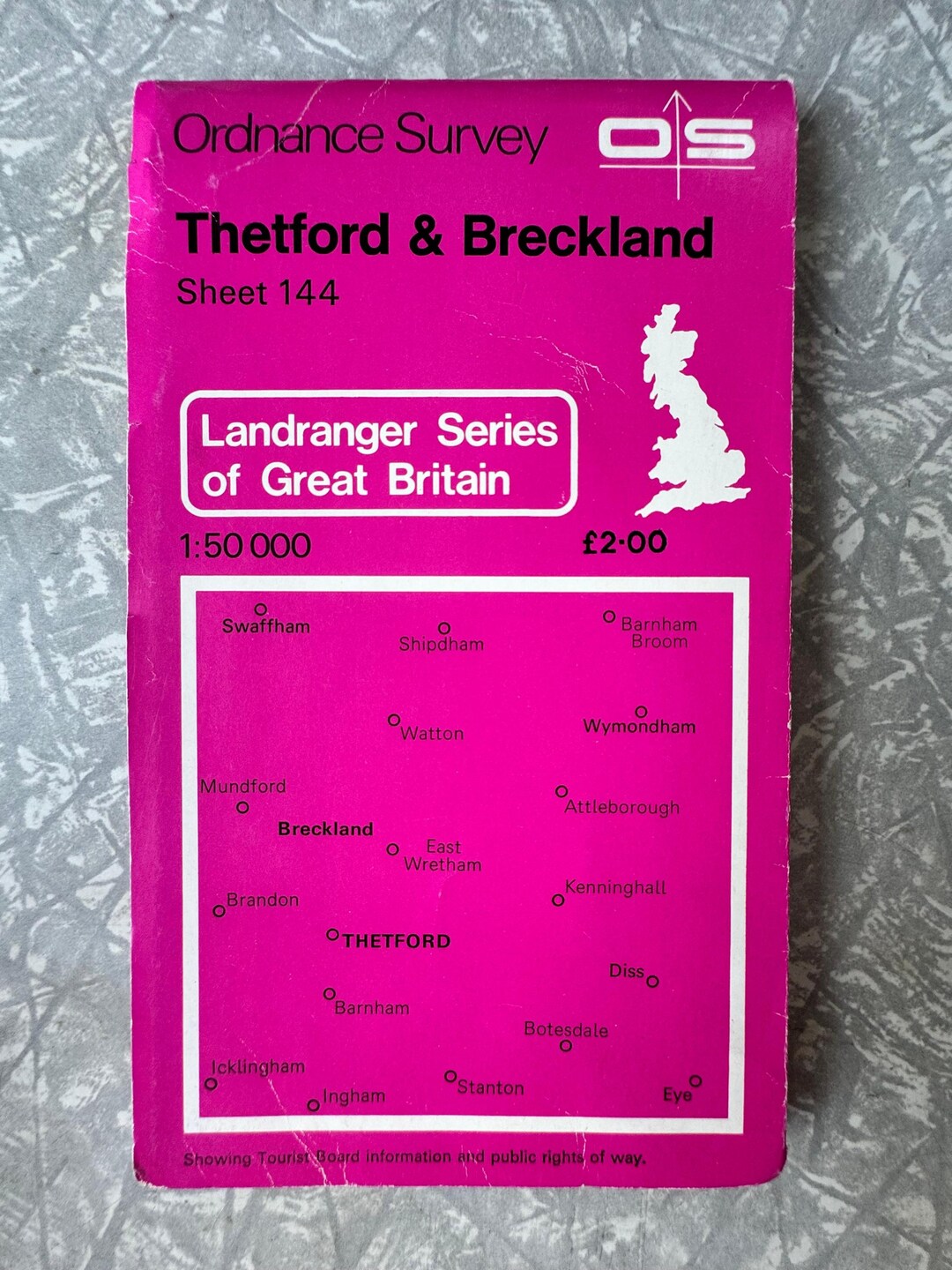 1981 Vintage Ordnance Survey Map – Thetford and Breckland – Sheet 144 ...