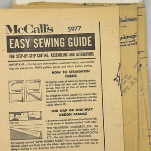 1961 Mccall’s 5977 Sewing Pattern- Instant One-yard Proportioned Skirts (size 26 Waist) Vintage ...