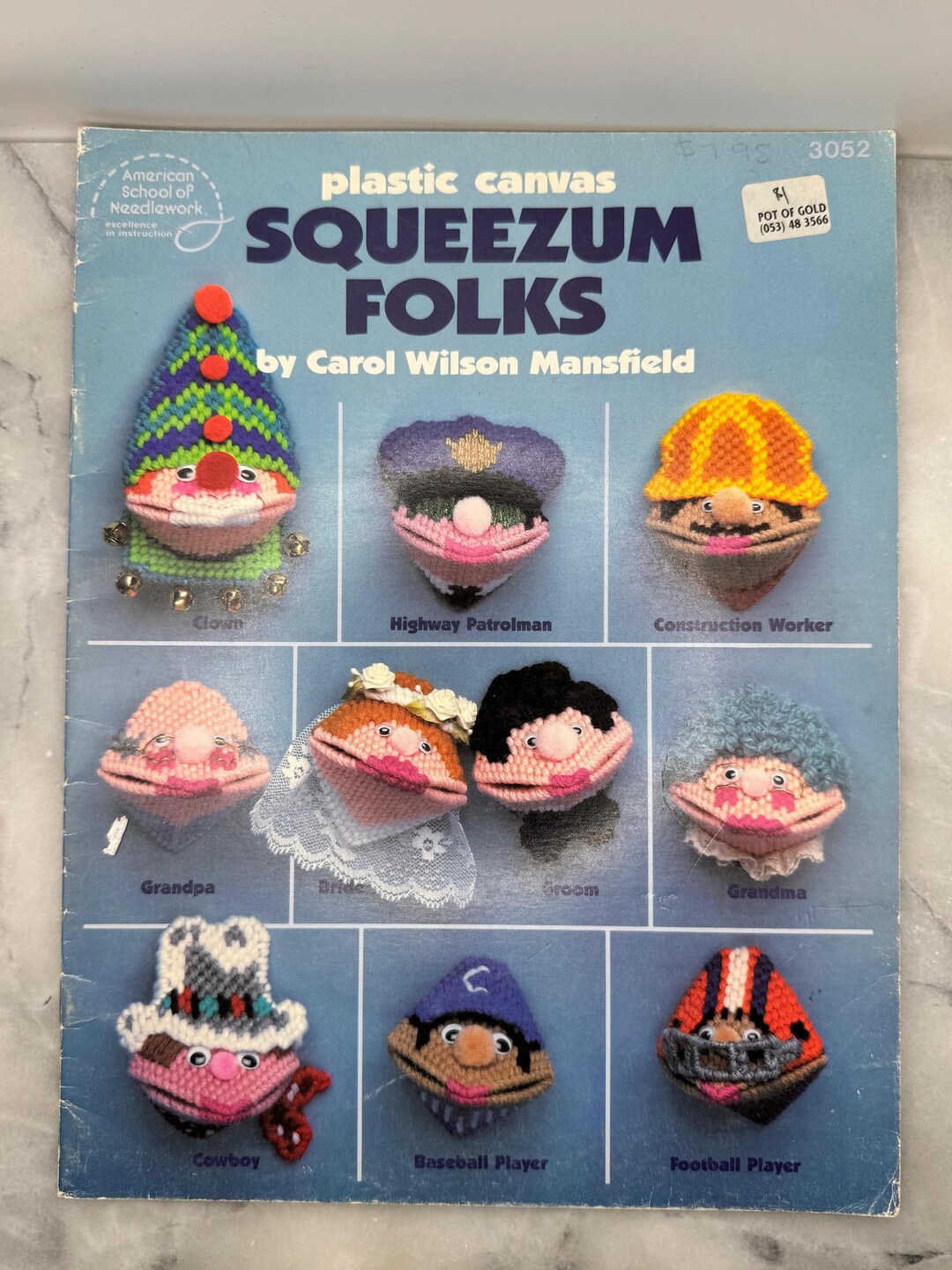 1988 Plastic Canvas Squeezum Folks by Carol Wilson Mansfield - American ...
