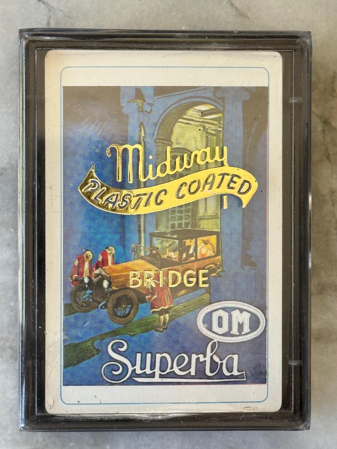 1980s Vintage Midway OM Superba Bridge Playing Cards - Plastic Coated ...