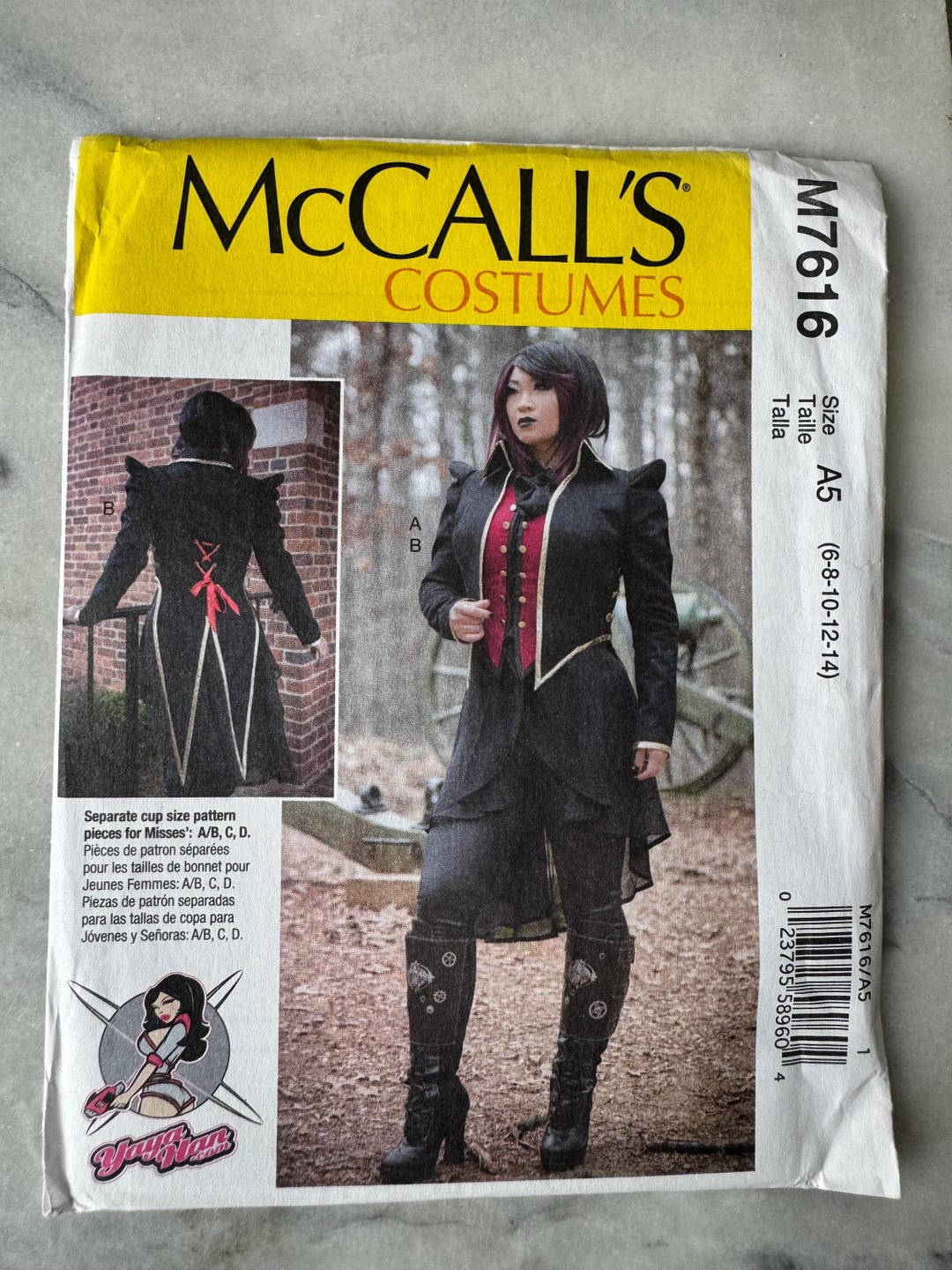 2017 Mccall's M7616 Steampunk Jacket Costume Pattern - Sizes 6–14 ...