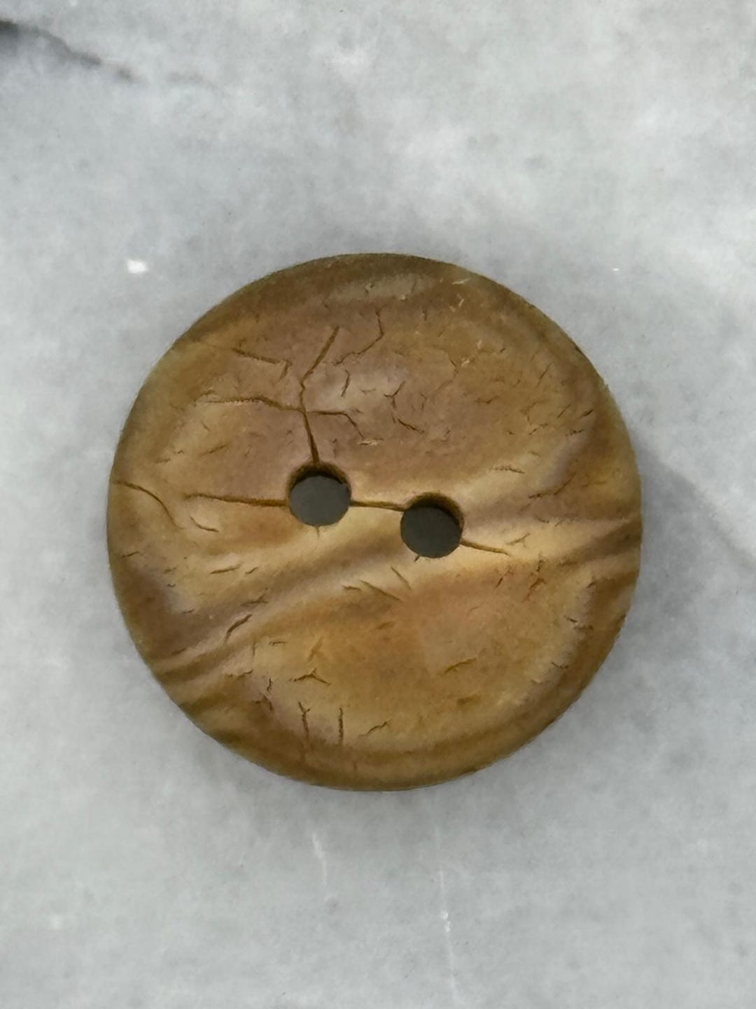 Vintage Faux Wood Buttons - Set of 6 (2 Cm) - Natural Rustic Design - Etsy