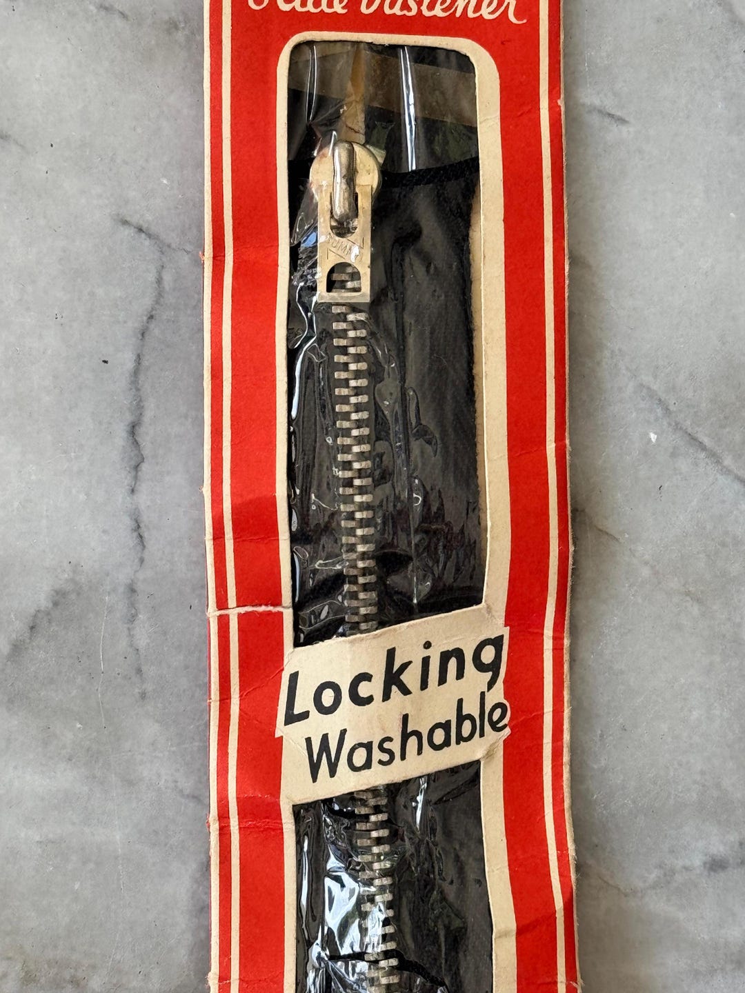 1959 Summit Streamline Black Metal Zipper - 7" - New Unopened - Vintage ...