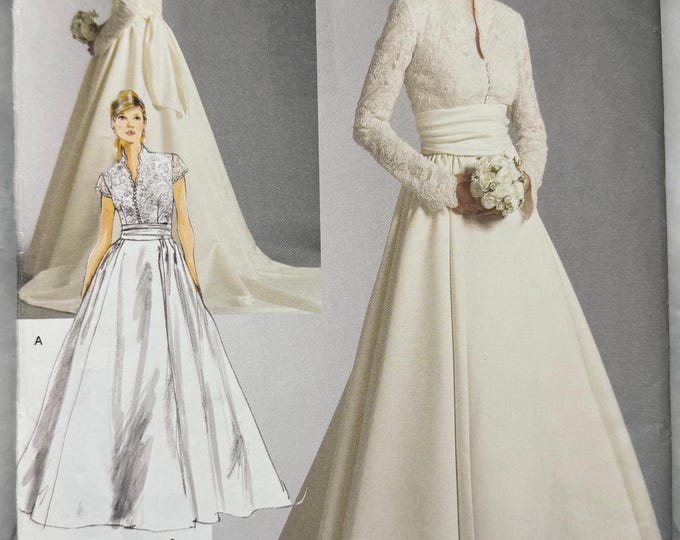 2007 Vogue V2979 Sewing Pattern - Misses' Bridal Dress and Sash (sizes ...