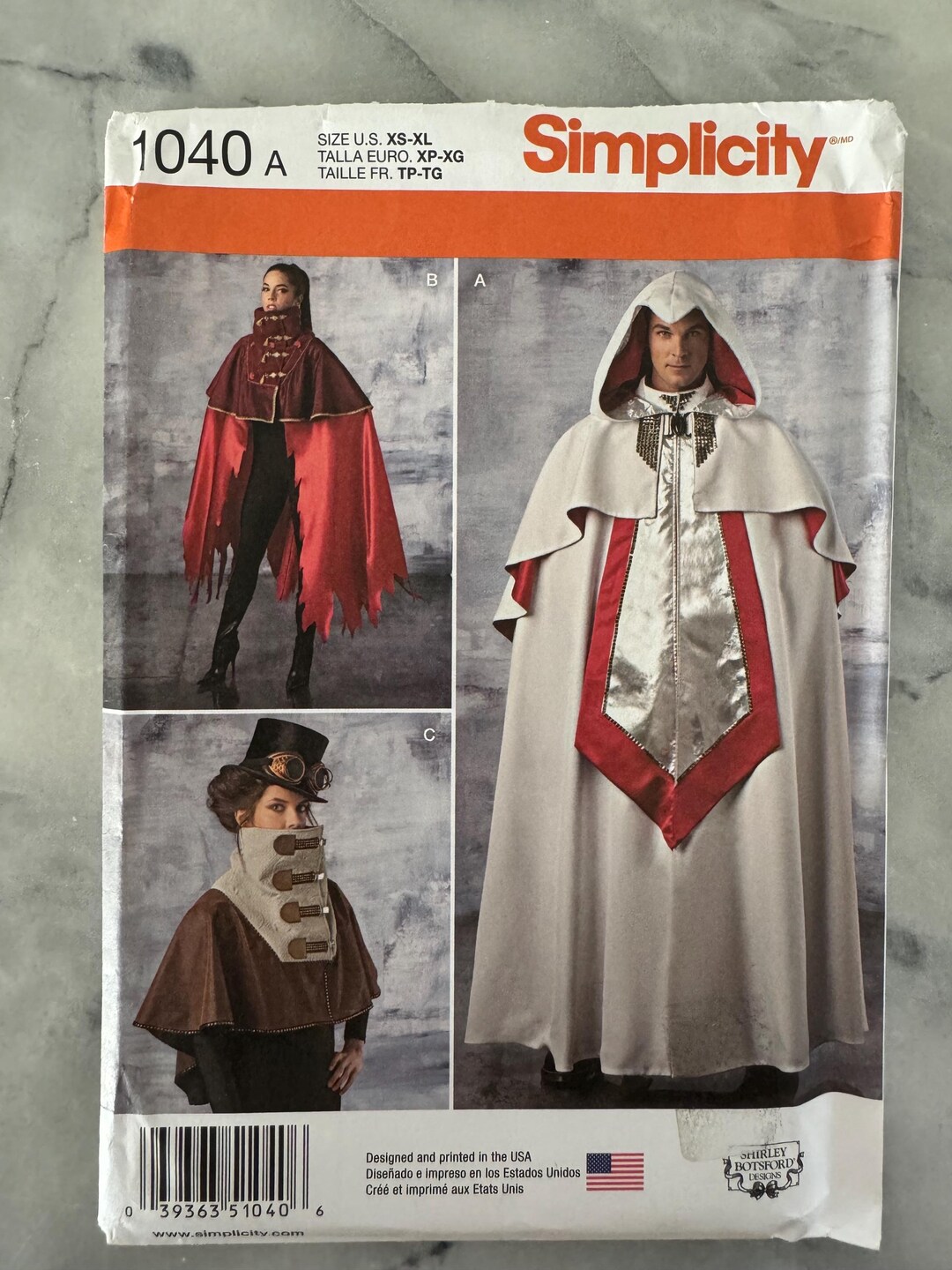 UNCUT Simplicity 1040 Sewing Pattern - Misses’ and Men’s Steampunk ...