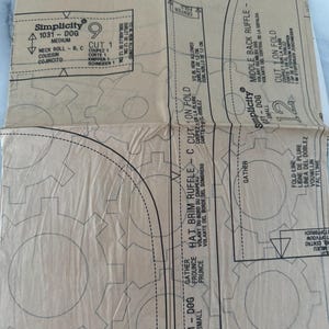 UNCUT Simplicity 1031 Sewing Pattern - Steampunk Dog Costumes - Factory ...