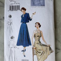 Vogue V8155 Sewing Pattern - Misses A-line, Fitted Tops - Size 12-14-16 ...