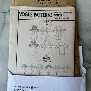 2018 Vogue V9293 Sewing Pattern – Fit & Flare Dress With Tie Waist ...