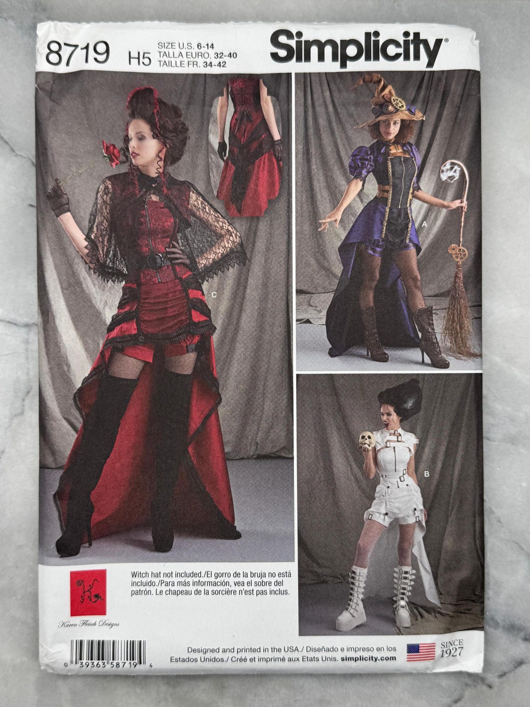 2018 Simplicity 8719 Sewing Pattern - Steampunk and Fantasy Costumes ...
