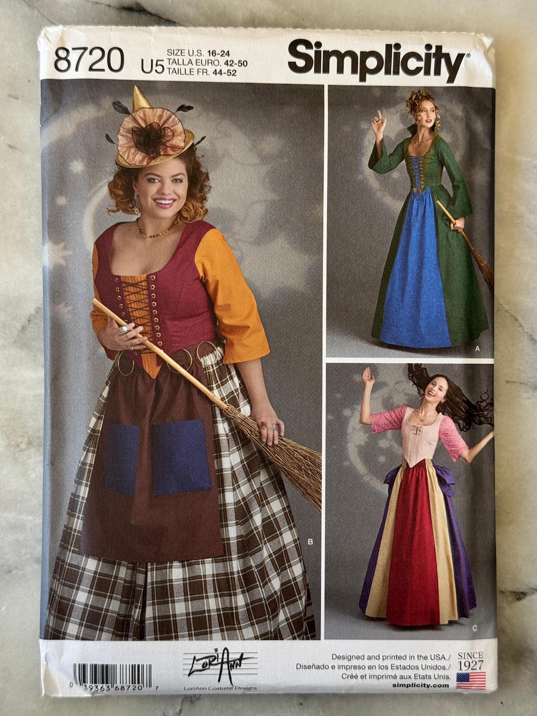 2018 Simplicity 8720 Sewing Pattern-misses'fantasy -witch Costume(size ...