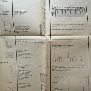 1984 Simplicity 6296 Sewing Pattern Pullover Dress in Four Styles size ...