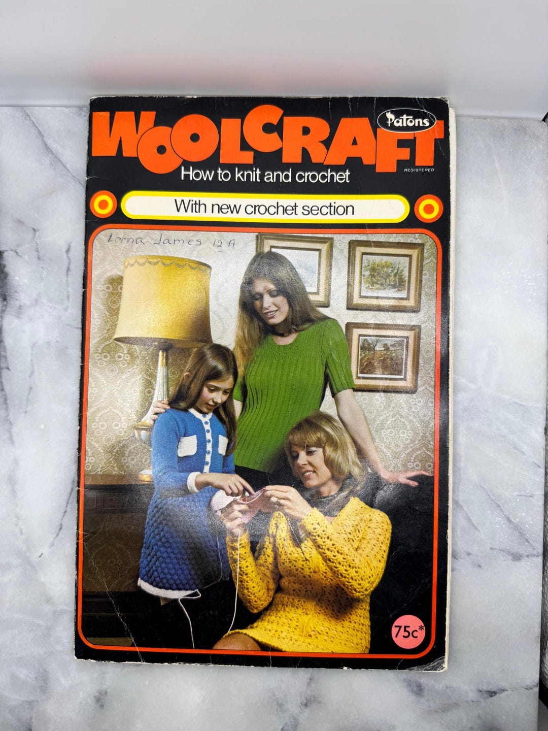 1970s Patons Woolcraft Book - How to Knit and Crochet With New Crochet ...