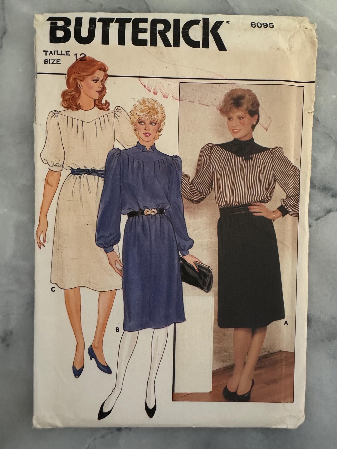 UNCUT Butterick 6095 Sewing Pattern - 1983 Vintage Classics - Misses ...