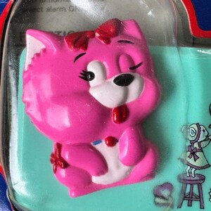 1980s Vintage Character LCD Clock With Pink Cat and Mouse Design – Desk ...