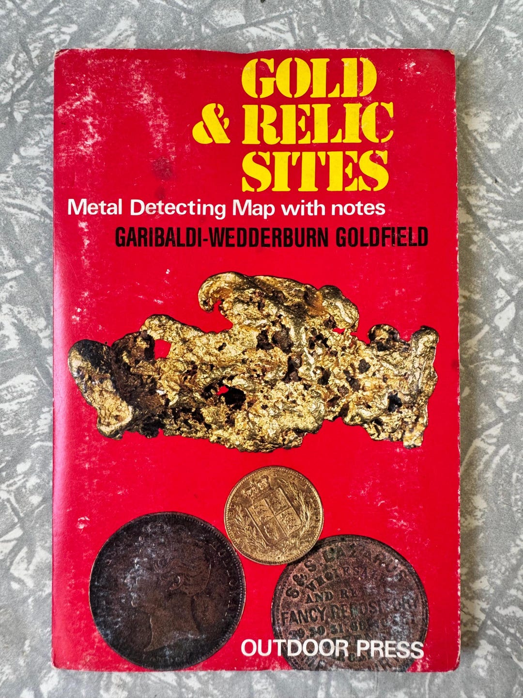 1979 Vintage Gold & Relic Sites Map – Garibaldi–wedderburn Goldfield ...