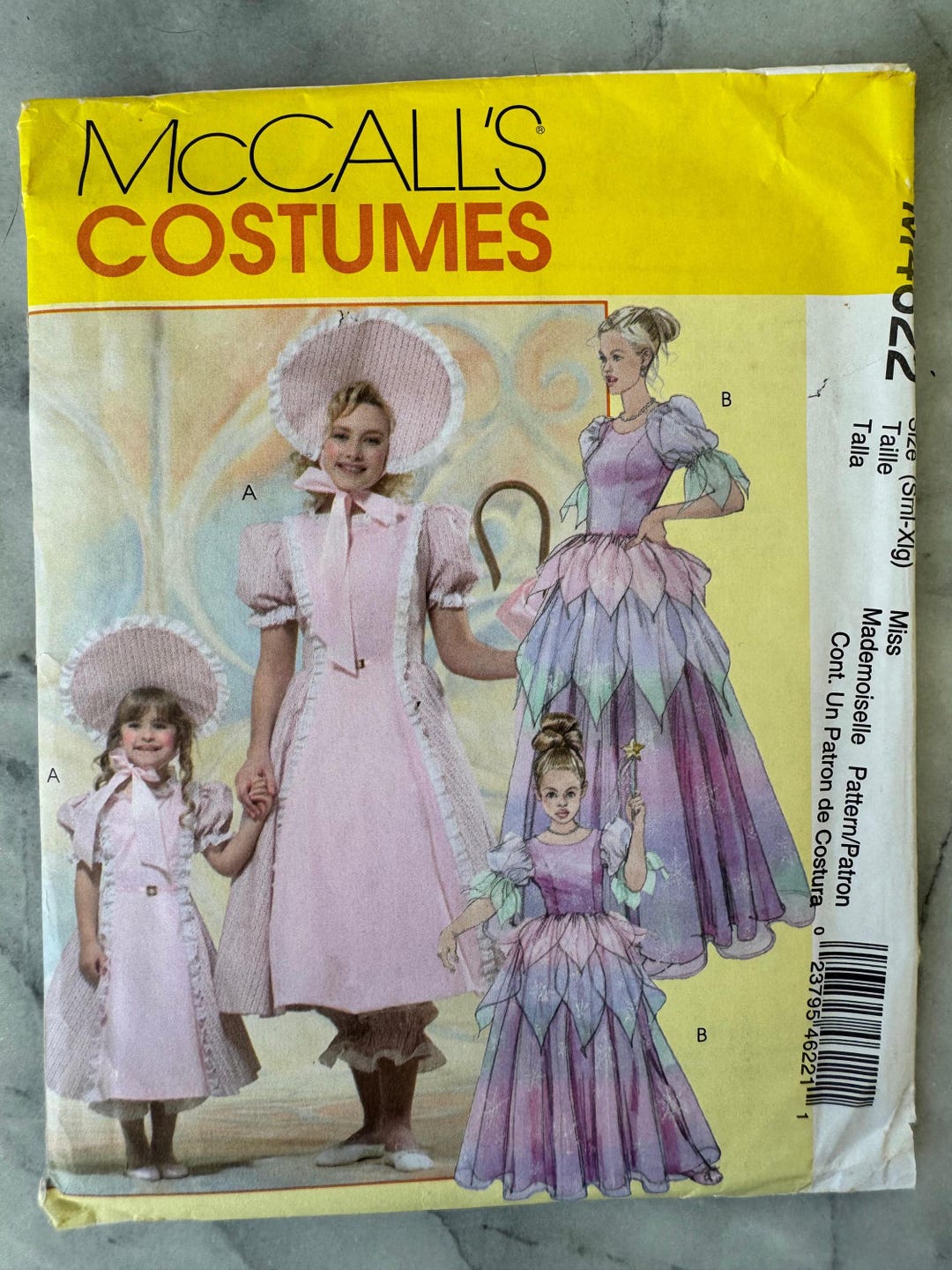 2004 Mccall’s 4622 Sewing Pattern – Misses' and Girls' Little Bo Peep ...