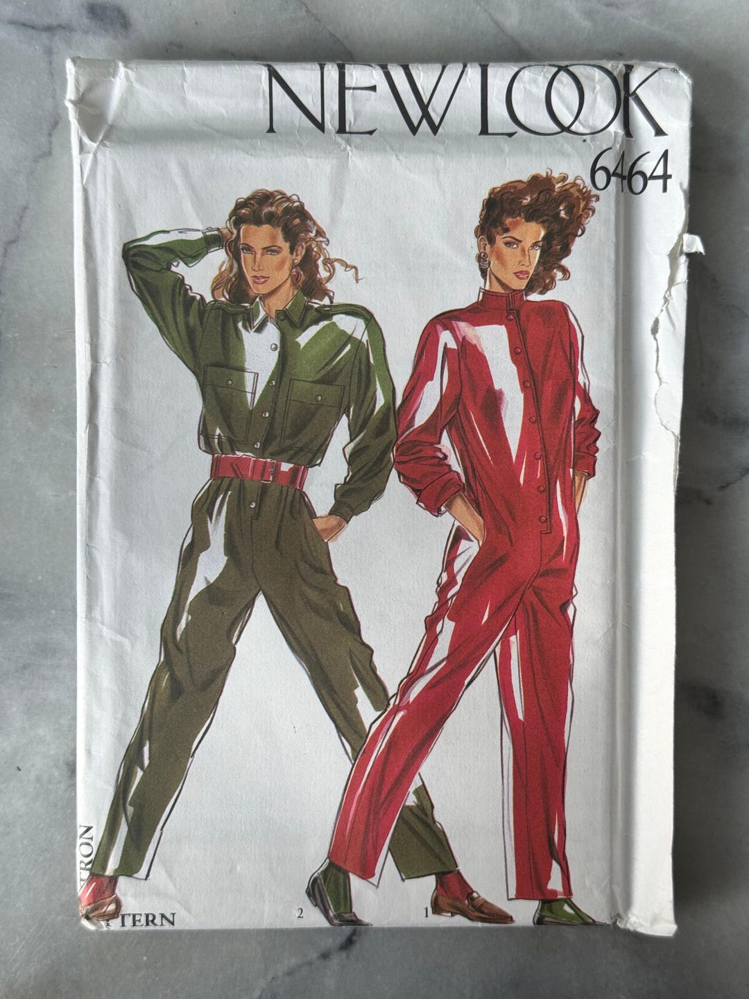 1980s New Look 6464 Sewing Pattern – Misses’ Jumpsuit (sizes 8–18 ...