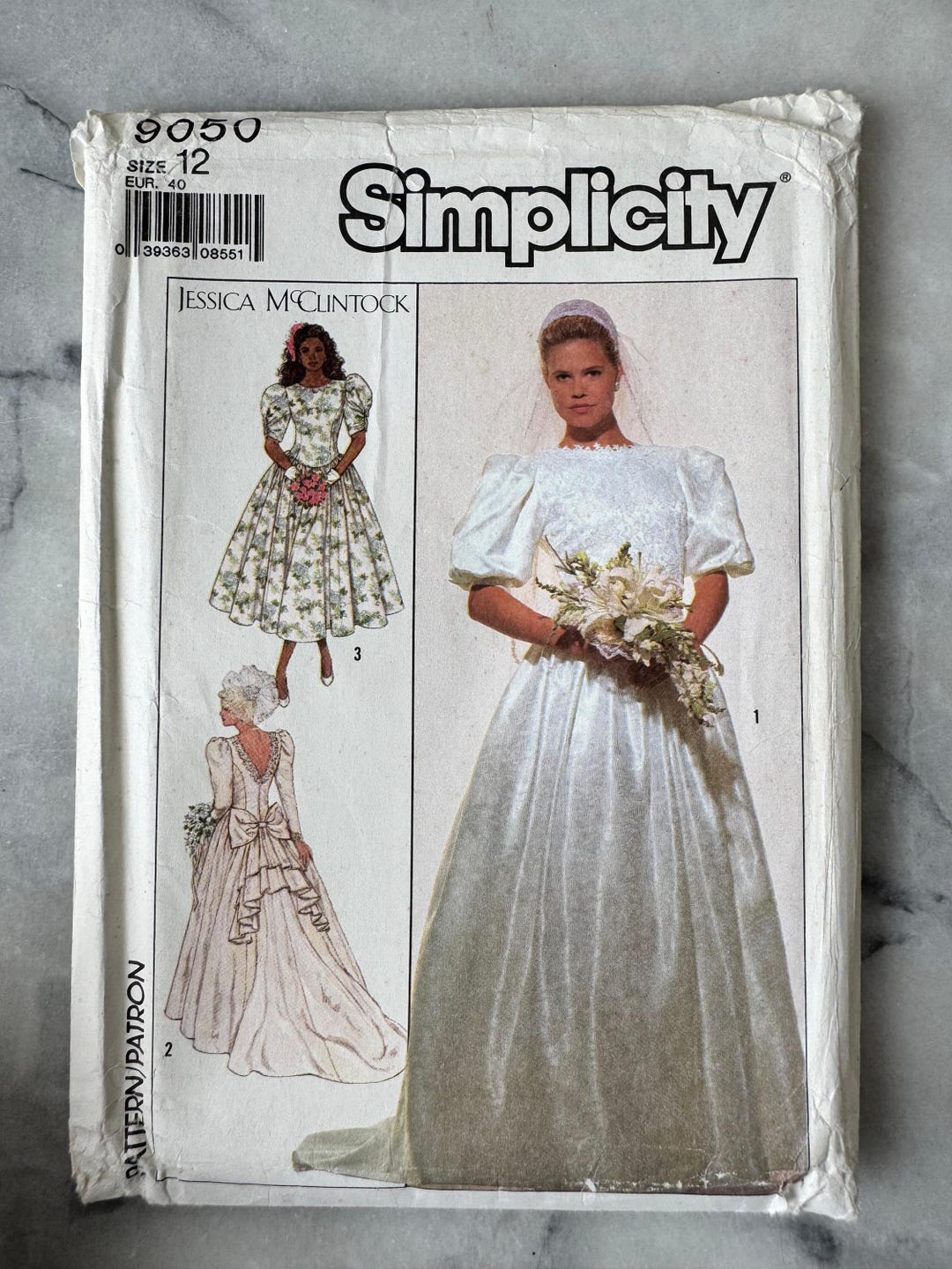1989 Simplicity 9050 – Jessica Mcclintock Bridal and Bridesmaid Dresses ...