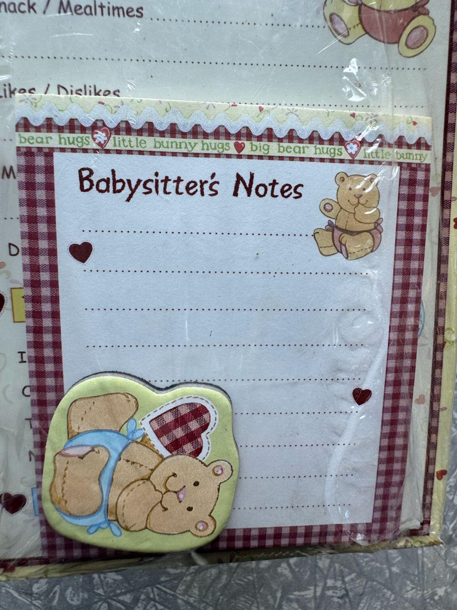 2000s New Seasons “notes to Babysitter” Magnetic Pad – Illustrated by ...