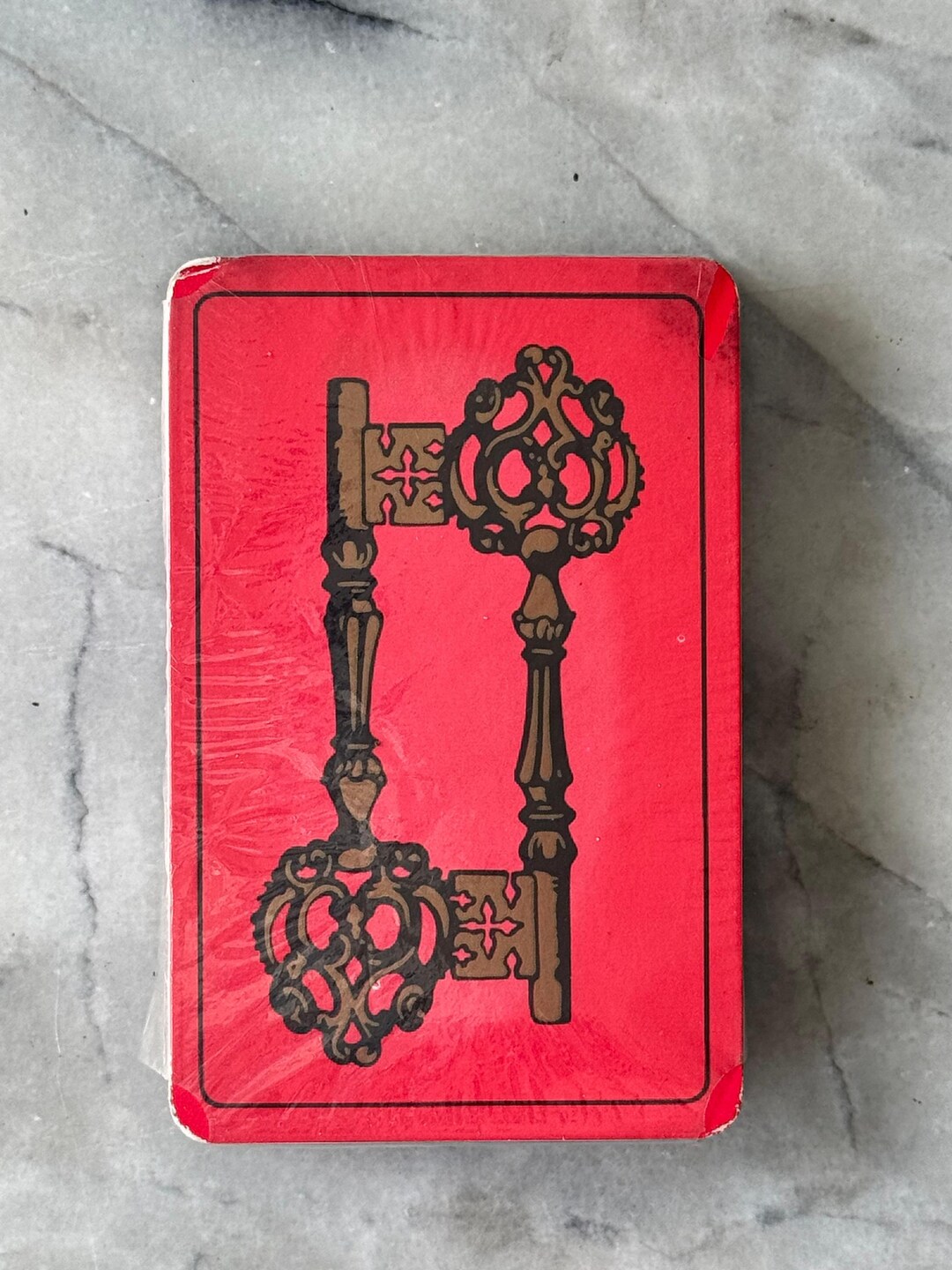 1970s Vintage Golden Key Design Playing Cards - New and Unopened- Made ...