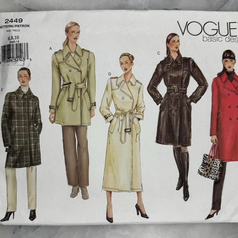 Vogue Jacket Pattern - Etsy