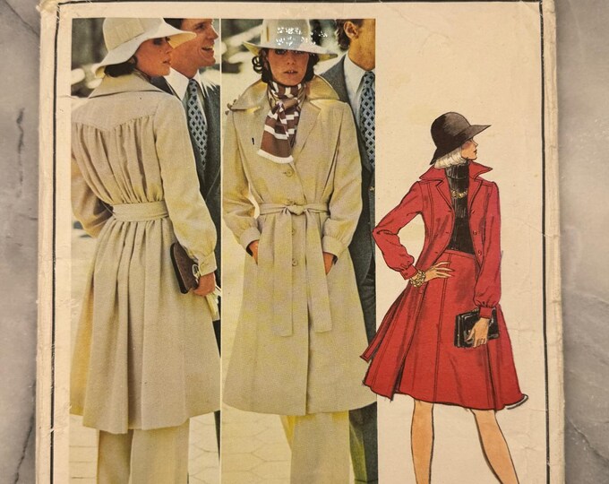 1974 Vogue Paris Original 1095 Sewing Pattern - Christian Dior Coat ...