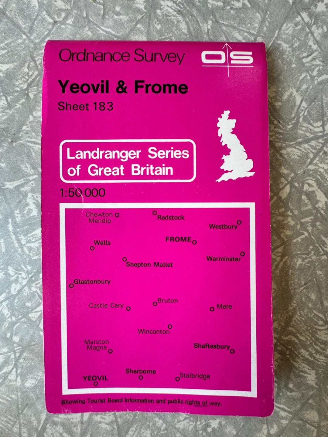 1978 Vintage Ordnance Survey Map – Yeovil and Frome (sheet 183 ...