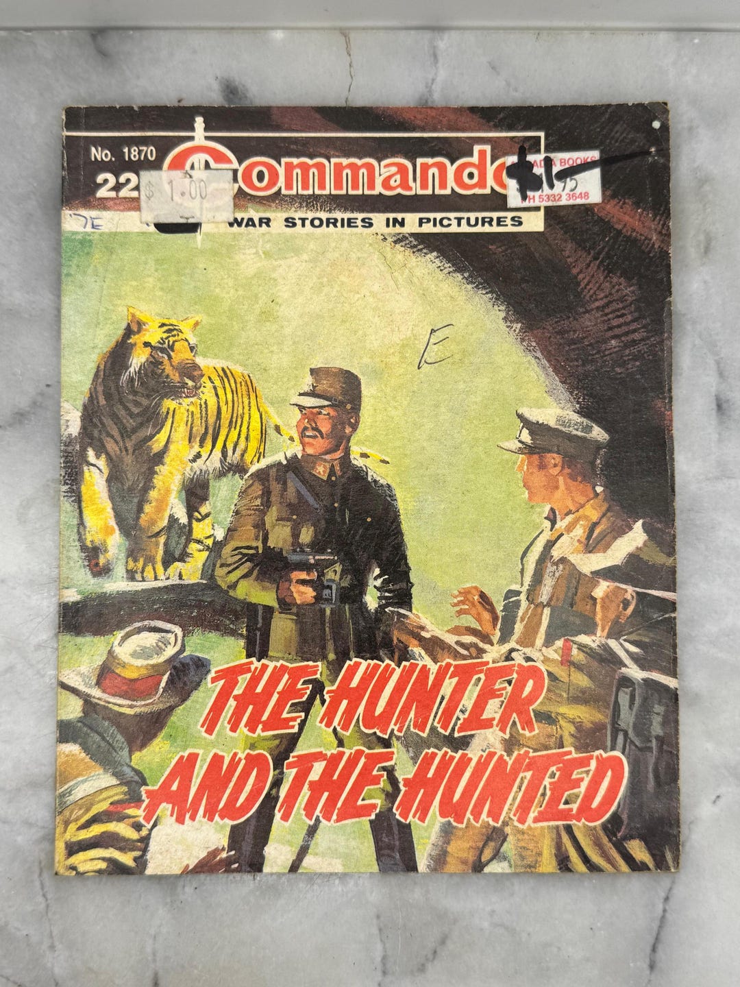 1985 Commando Comic No. 1870 - the Hunter and the Hunted - Vintage War ...