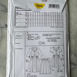 2013 Burda Style 7084 Sewing Pattern - Vintage-inspired Button-front ...
