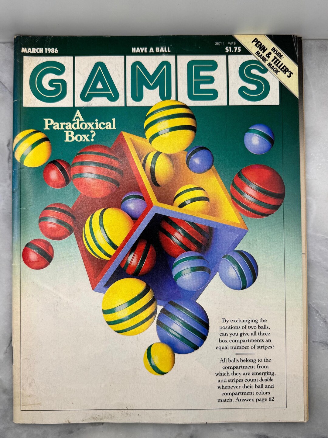 1986 Games Magazine - March Issue - Vol. 10, No. 3, Issue 73 - Vintage ...