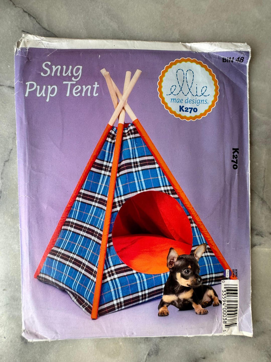 2019 Ellie Mae K270 Sewing Pattern – Snug Pup Tent & Pillow for Pets ...